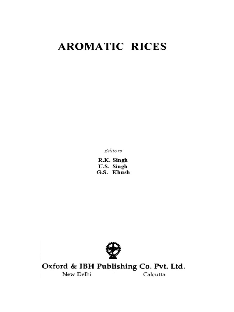 Aromatic Rices 2000 | PDF | Rice | Starch
