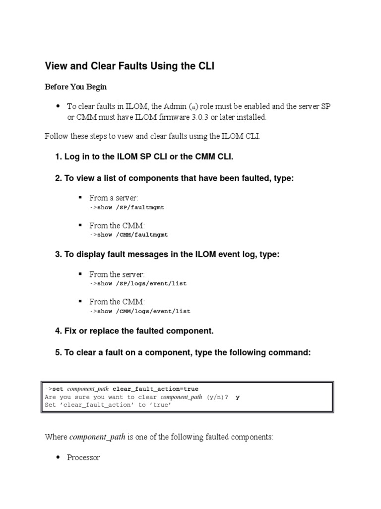 Clear Faults Using The CLI x86 | PDF | Command Line Interface | Computer Architecture