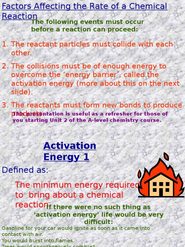Rate of Reaction | PDF | Activation Energy | Chemical Reactions