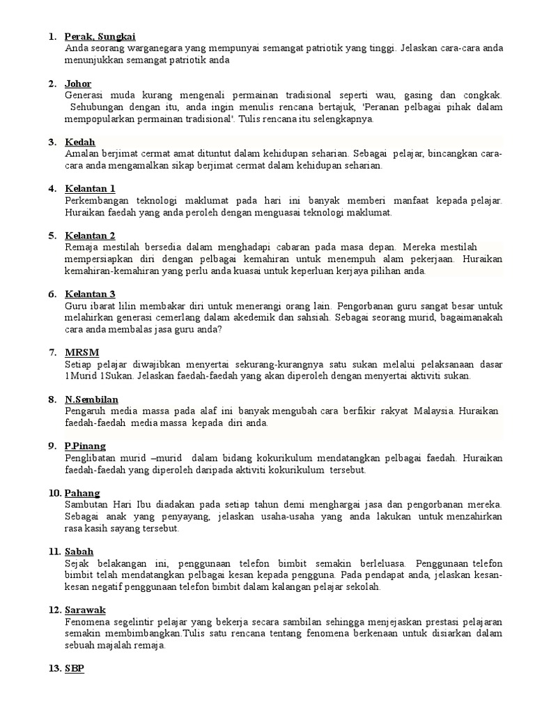 Analisis Karangan Remaja | PDF