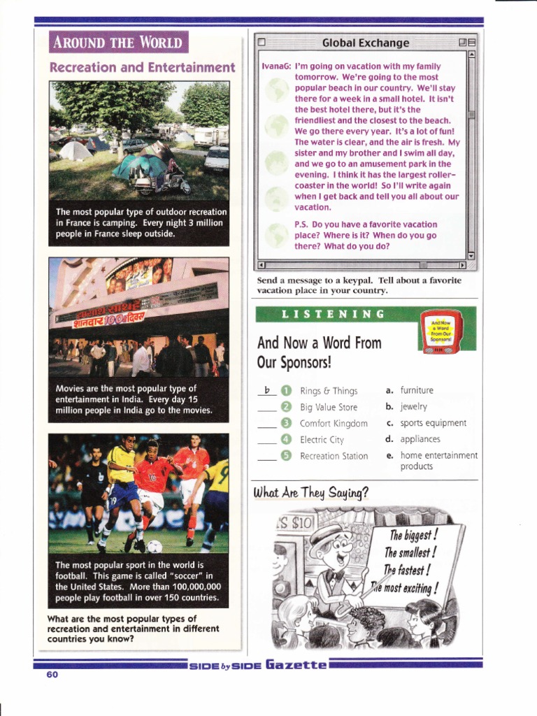 Popular Recreation and Entertainment Activities | PDF