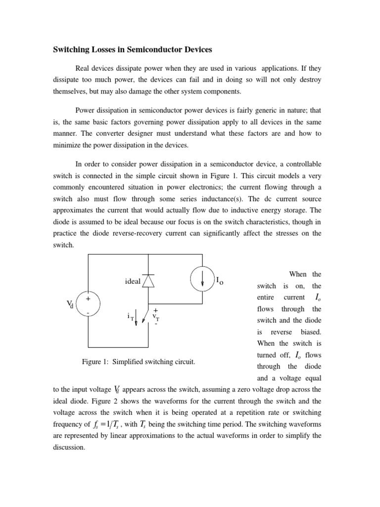 Switching Losses PDF | PDF | Diode | Electrical Equipment