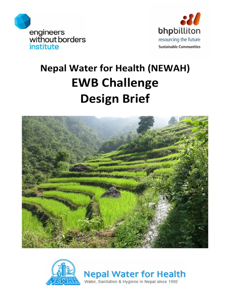 NEWAH EWB Challenge Design Brief PDF | Download Free PDF | Sanitation ...