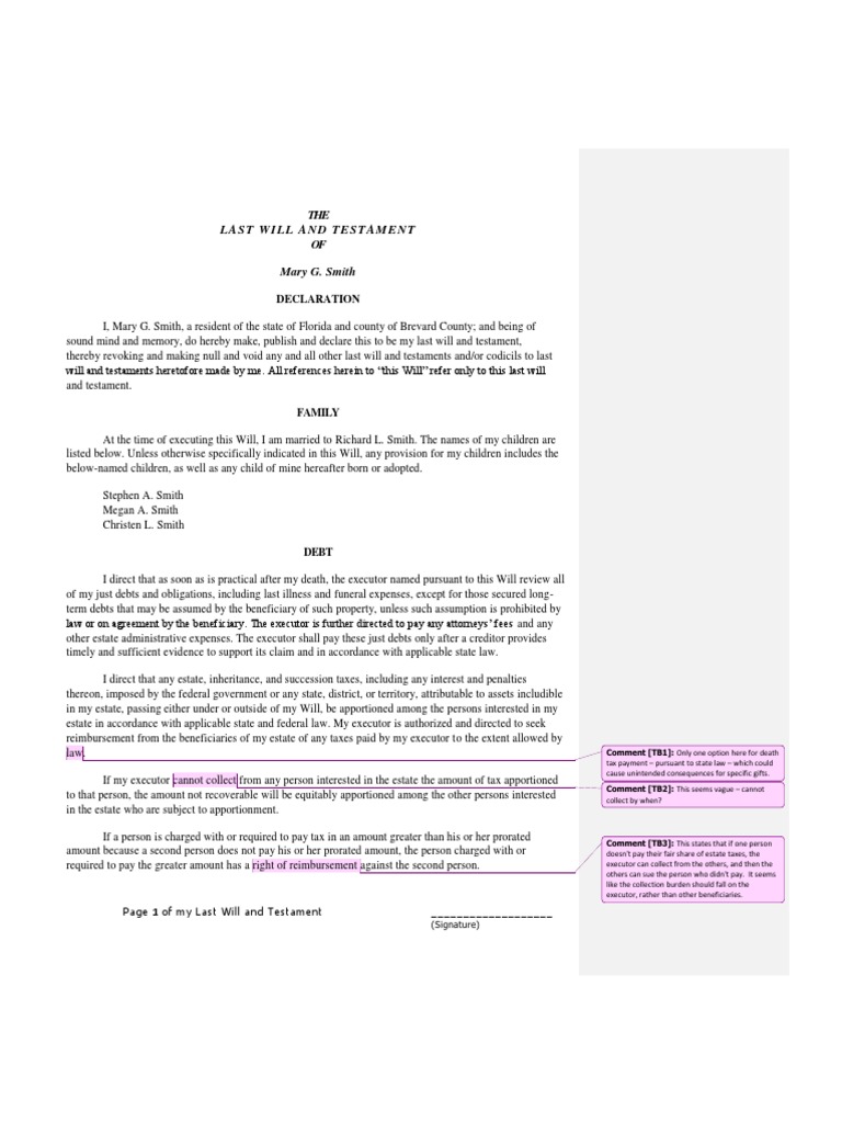 Sample of Will PDF | PDF | Trust Law | Trustee