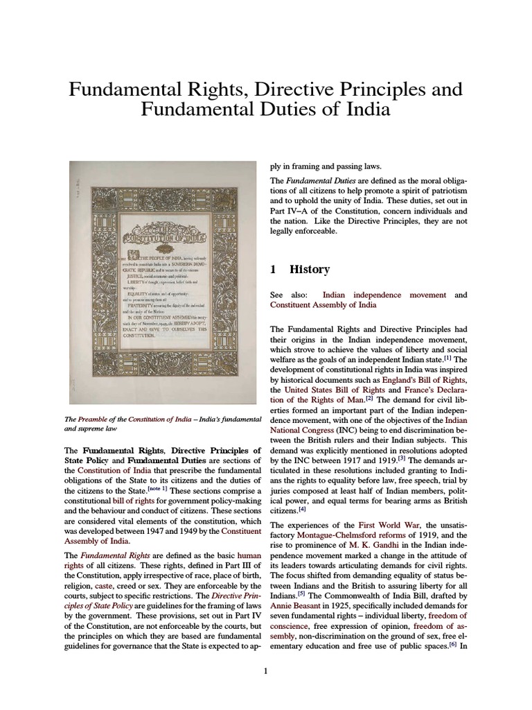 Fundamental Rights, Directive Principles and Fundamental Duties of ...