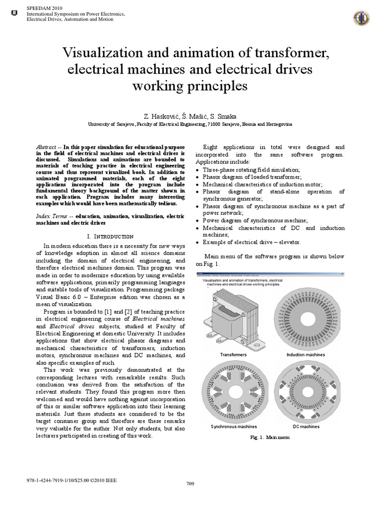 Visualization and Animation of Transformer, Electrical Machines and ...