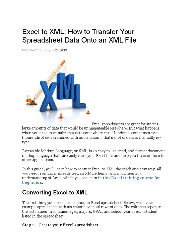Make Excel To XML Convert | Download Free PDF | Xml | Microsoft Excel
