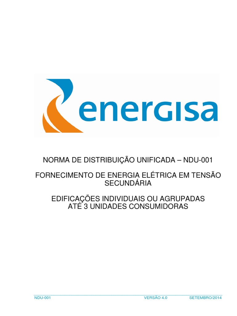 NDU 001 - Enersul/Energisa | PDF | Eletricidade | Transformador