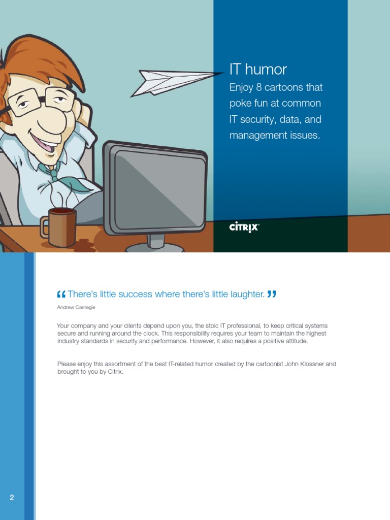 Citrix eBook IT Humor Cartoons | Web Conferencing | Citrix Systems
