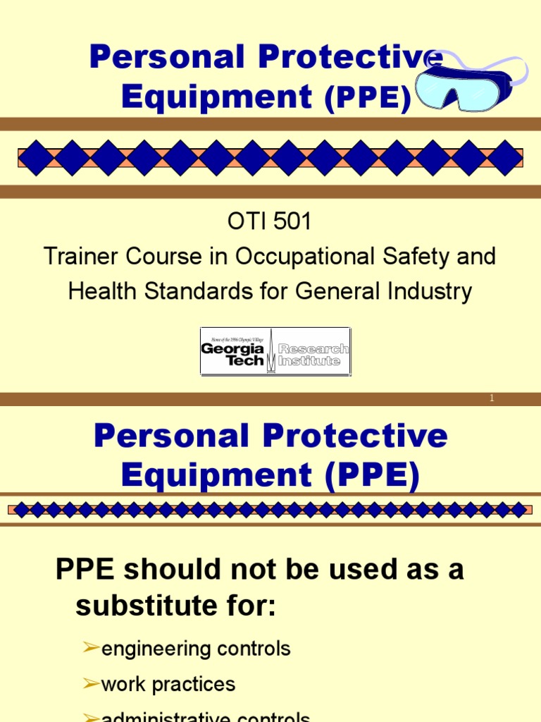 PPE Training and Standards Overview | PDF