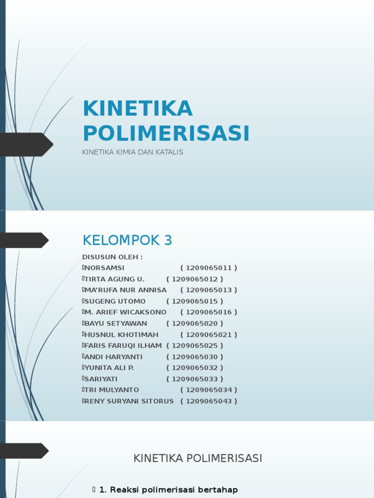 Polimerisasi | PDF | Sains & Matematika