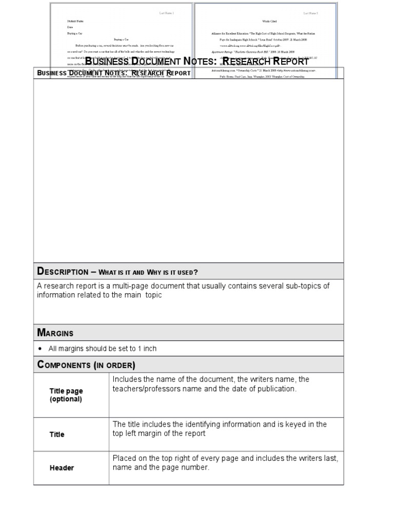 Research Report Graphic Organizer2 | PDF | Note (Typography) | Citation