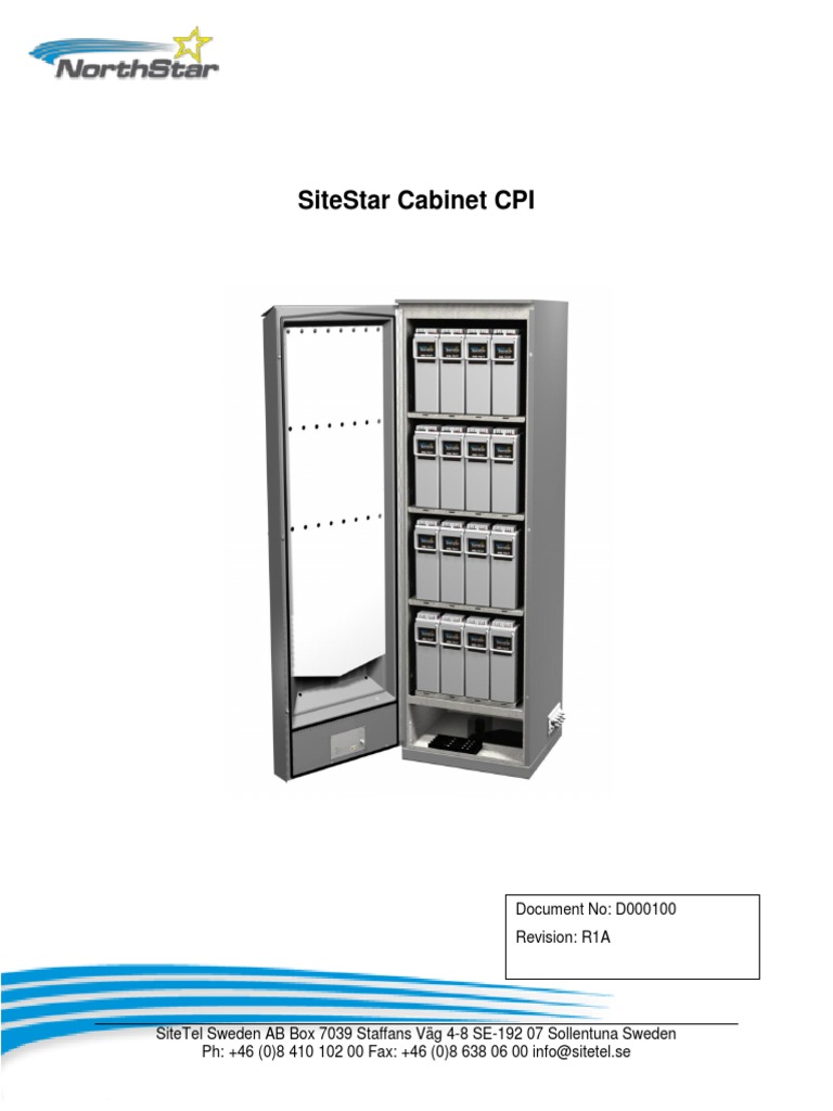 SiteStar Cabinet Installation Guide | PDF | Fuse (Electrical ...