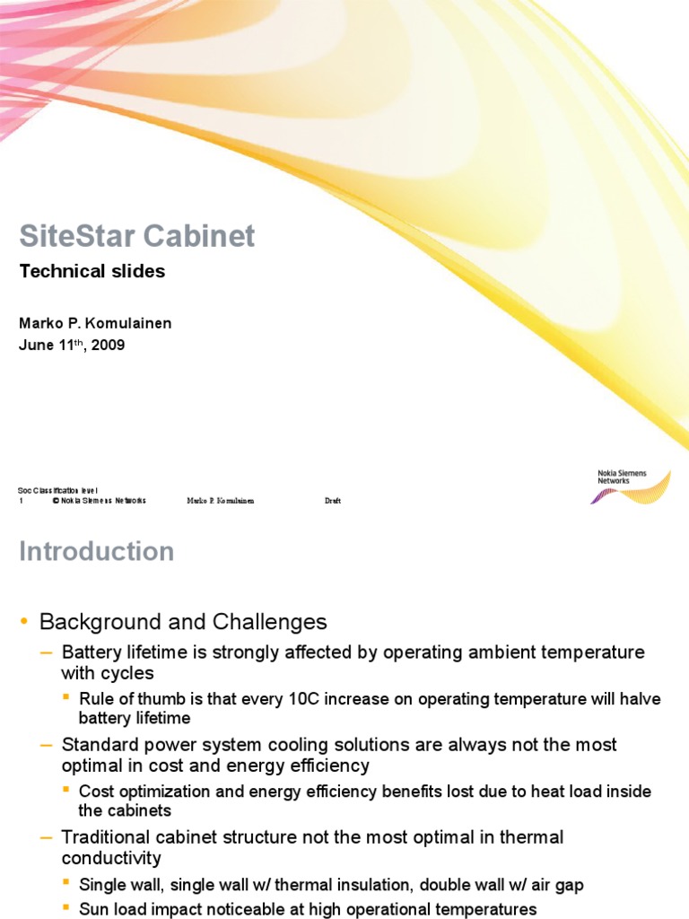 SiteStar Technical Slides | PDF | Hvac | Mains Electricity
