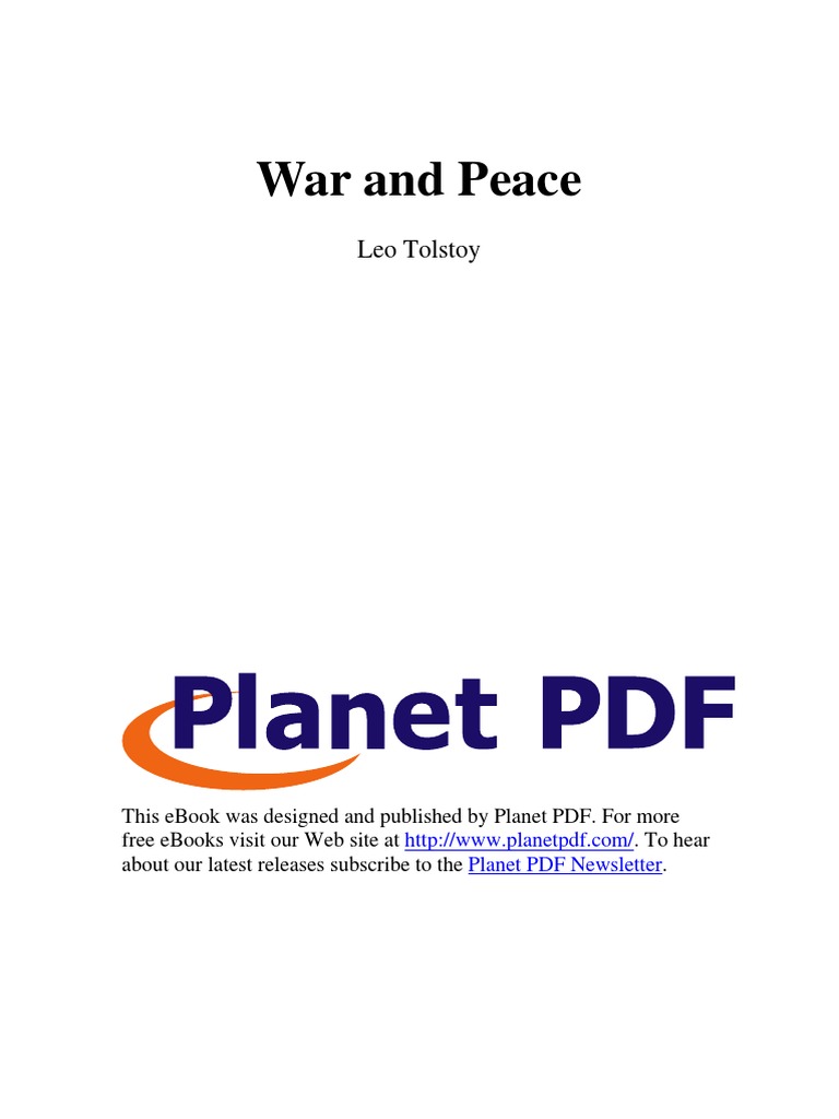 War and Peace: Chapter 1 Summary | PDF | War And Peace | Napoleon