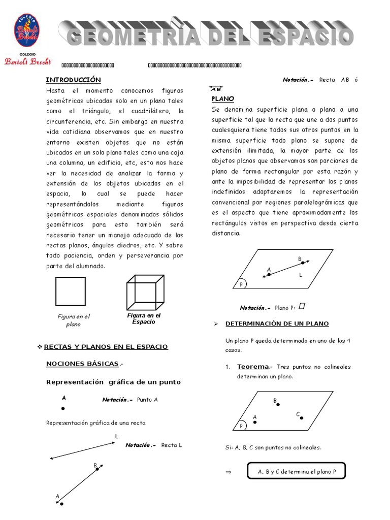 Geometria Del Espacio Introduccion | Geometria plana) | Geometría