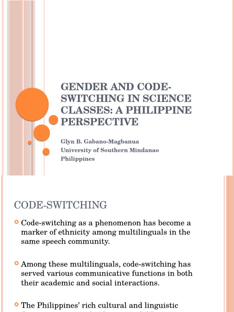 Gender and Code-Switching in Science Classes | PDF | Multilingualism | Cognitive Science