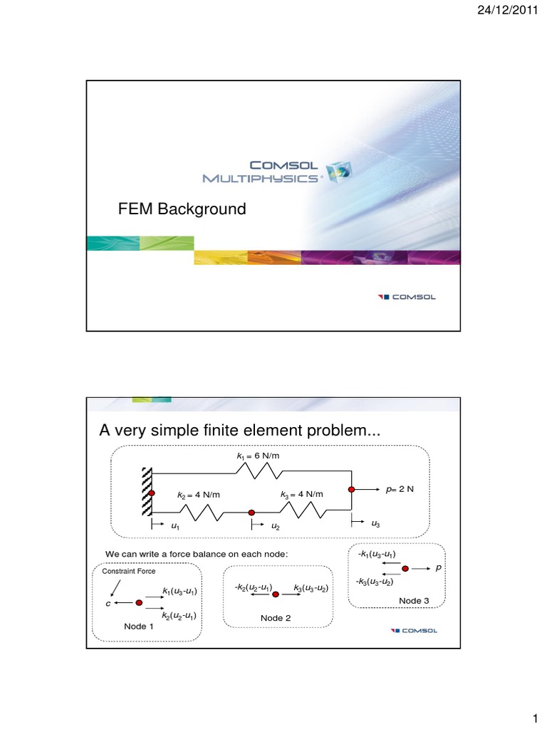 FEM Background | PDF | Nonlinear System | Algorithms