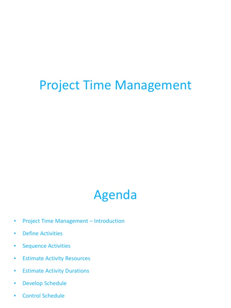Project Time Management | PDF | Standard Deviation | Project Management