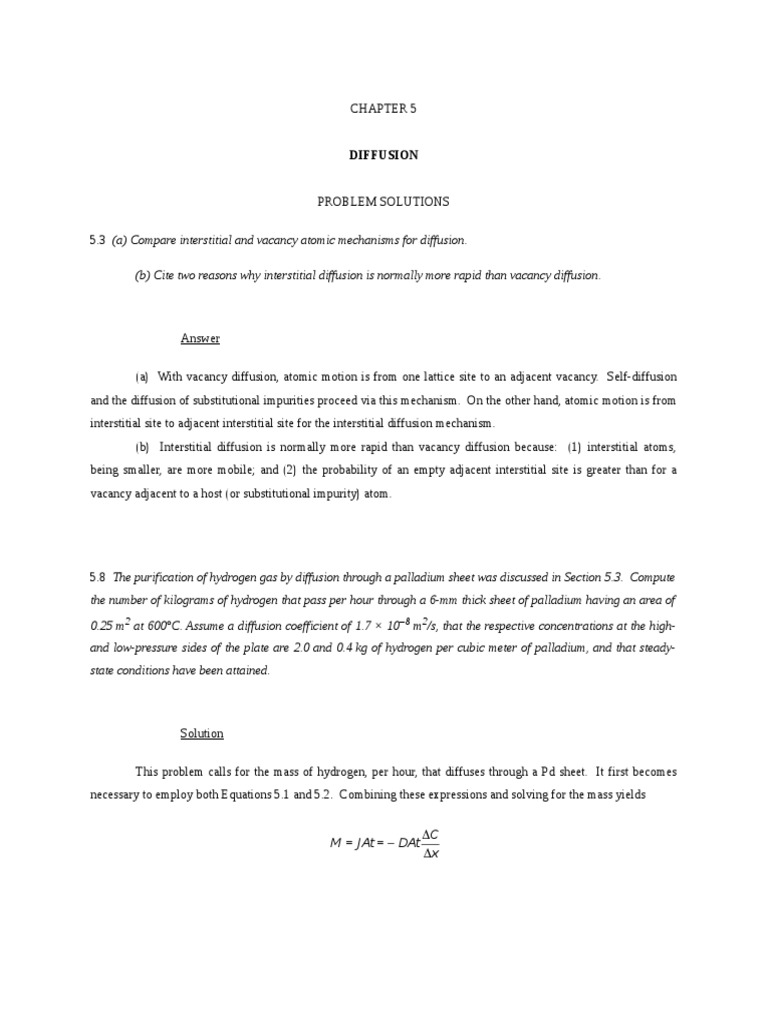 MAE 381 Materials | PDF | Diffusion | Palladium