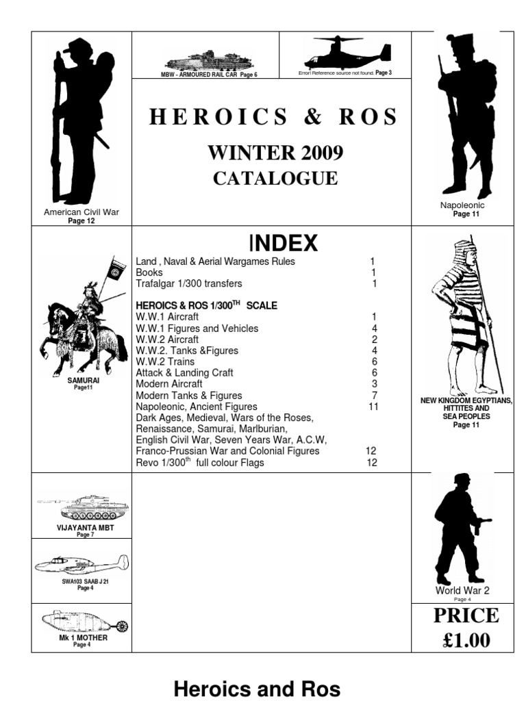 Heroics & Ros Winter 2009 Catalogue | PDF | Tanks | Anti Aircraft Warfare