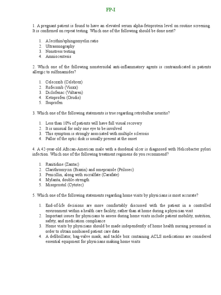 MCC QE1 Questions Answers 4 | PDF | Myocardial Infarction | Preterm Birth