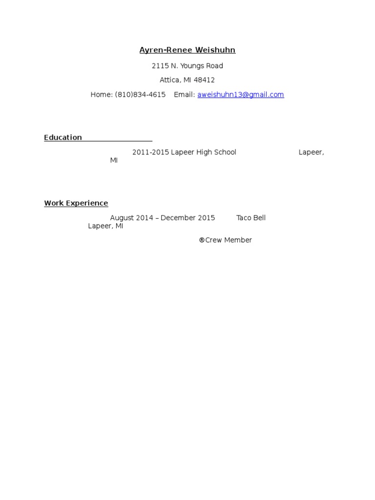 Resume Capstone | PDF