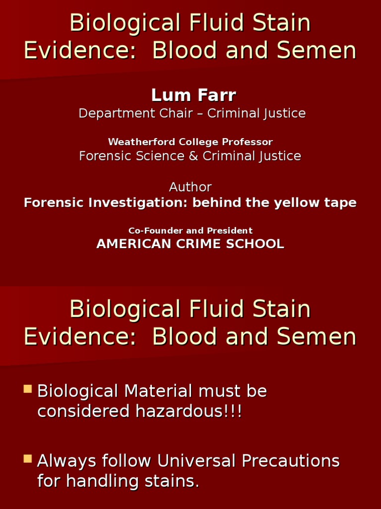 Blood Spatter Lecture | PDF | Dna Profiling | Crime Scene