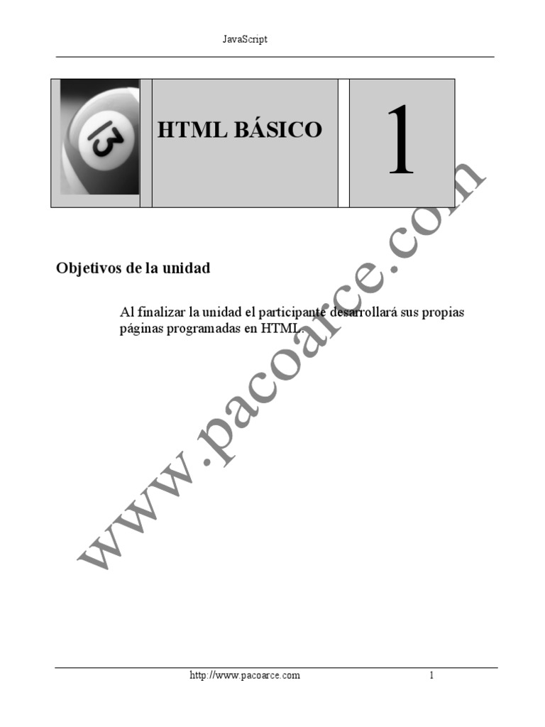 Clase 660 - Libro Introducción A JavaScript | PDF | HTML | Elemento HTML