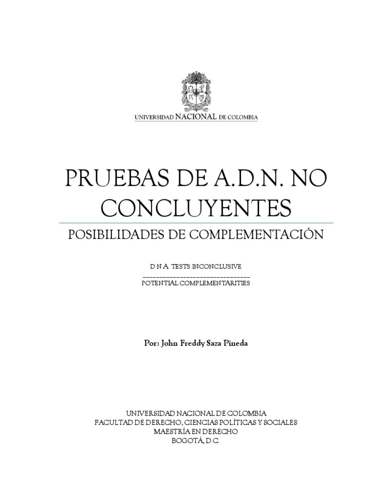 Filiacion Pruebas Adn PDF | PDF | Matrimonio | Familia