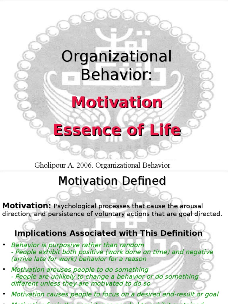 Motivation | PDF | Goal Setting | Motivation