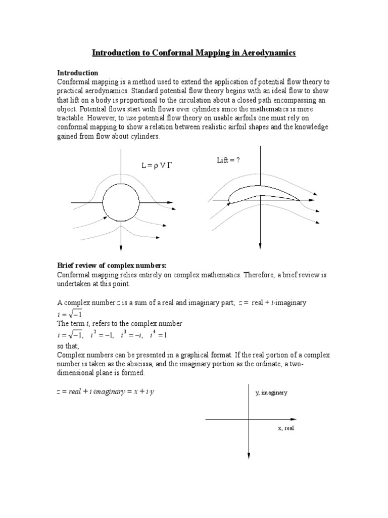Conformal Transformation | PDF | Lift (Force) | Airfoil