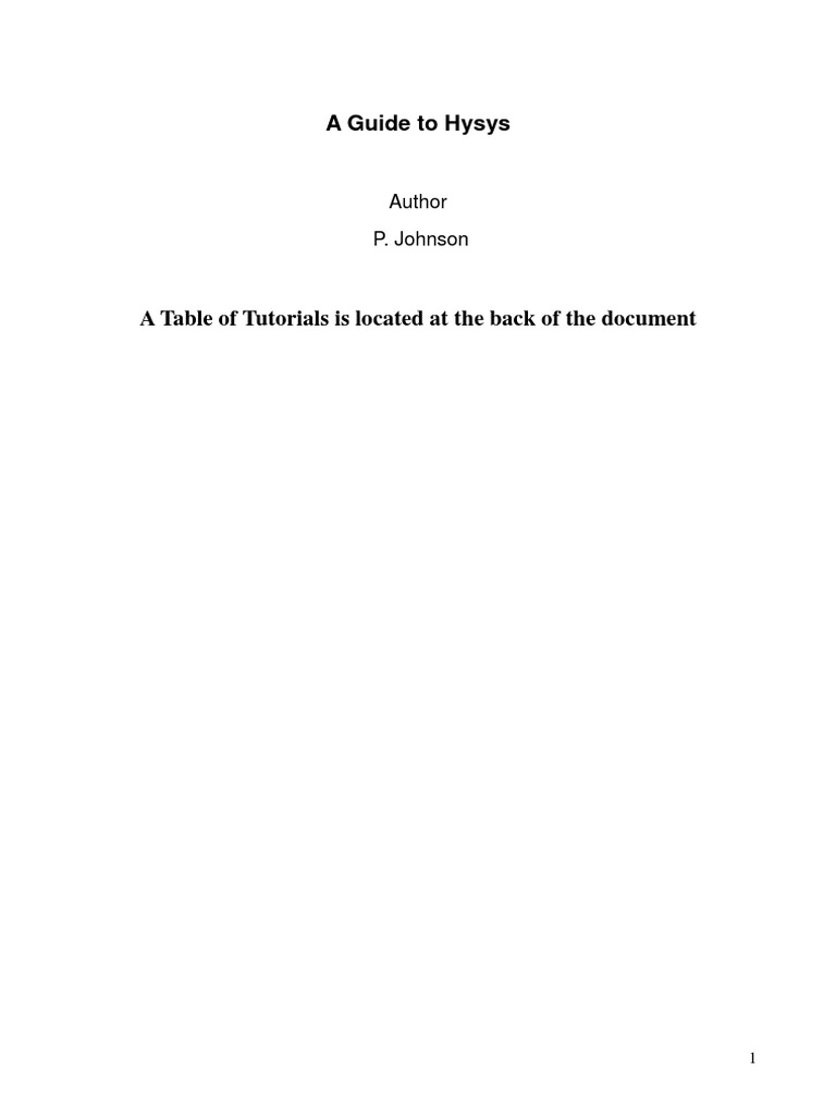 A Guide To Hysys | PDF | Heat Exchanger | Heat