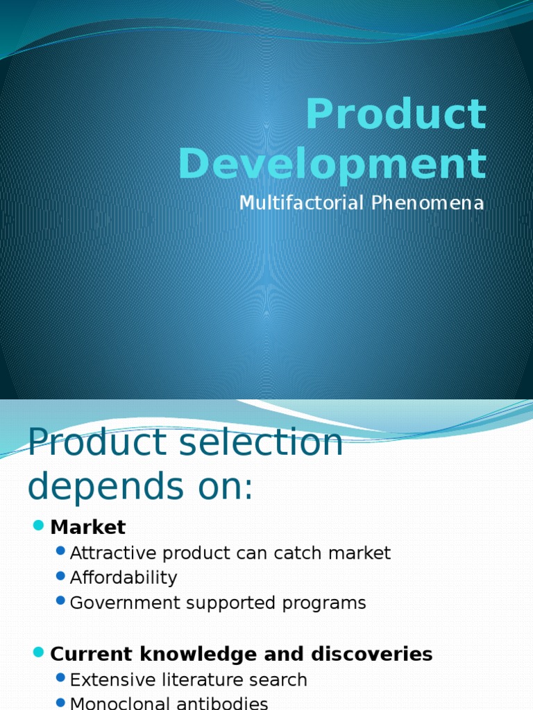 Product Development in Biotechnology | PDF