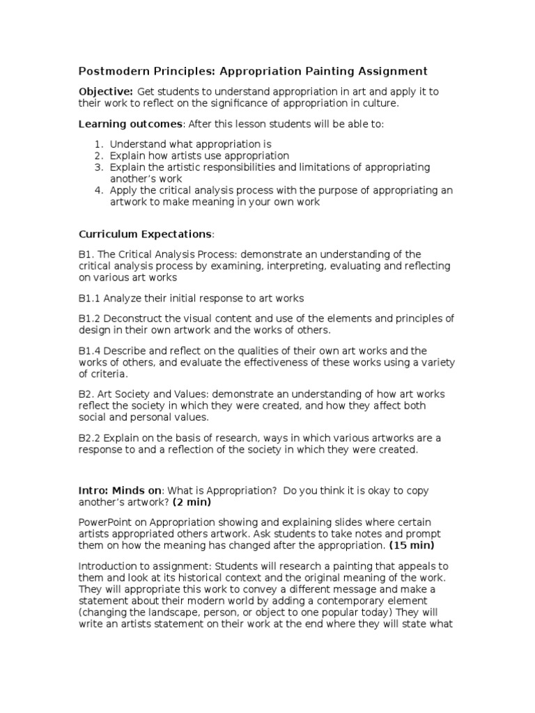 Postmodern Principles | PDF | Critical Thinking | Works Of Art