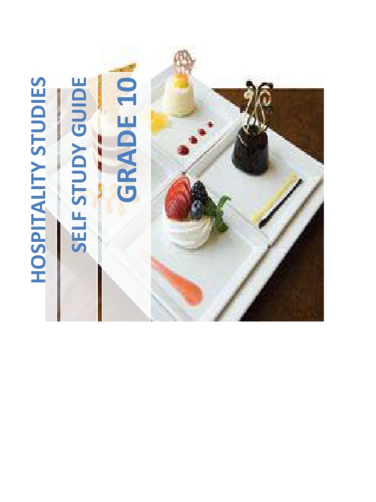 Hospitality Studies Grade 10 Self Study Guide | PDF | Ground Beef ...