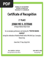 Nutrition Month Certificate Template 2019 | PDF