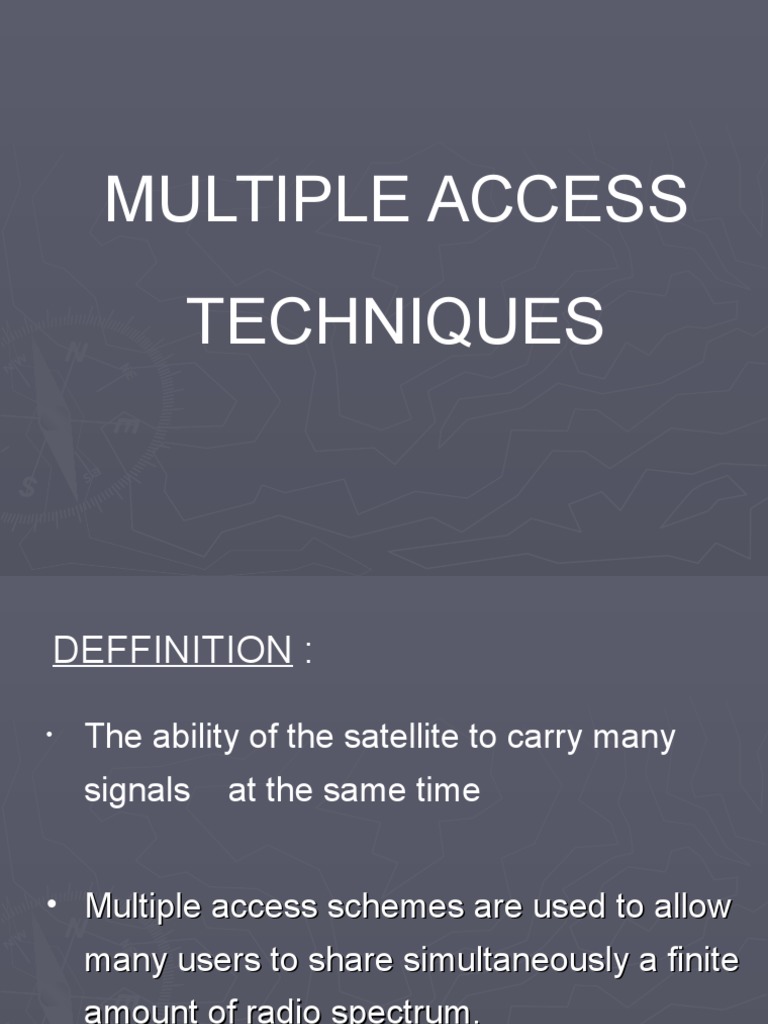 Multiple Access | PDF | Code Division Multiple Access | Channel Access Method