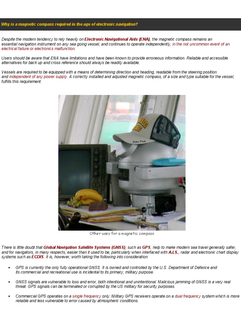 Magnetic Compass | PDF | Compass | Navigation