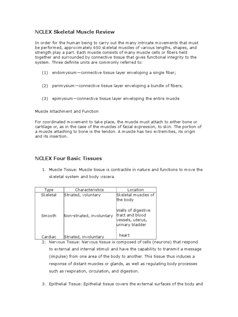 NCLEX Review Notes | PDF | Anatomical Terms Of Motion | Endoplasmic ...
