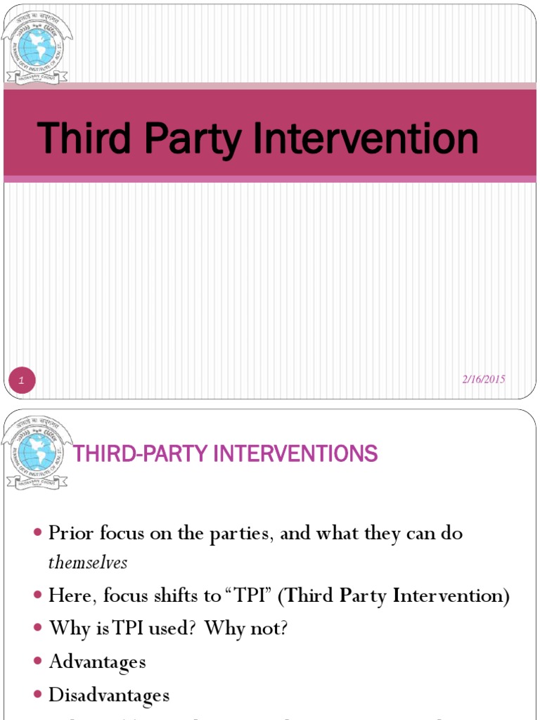 14782 Third Party Intervention and Team Building-2 | Team Building ...