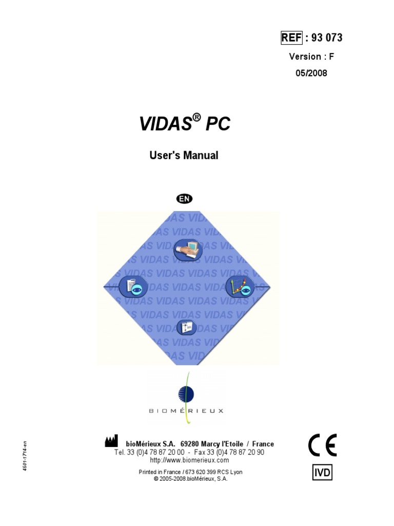 Biomerieux Vidas PC - User Manual.pdf | Menu (Computing) | Microsoft Windows