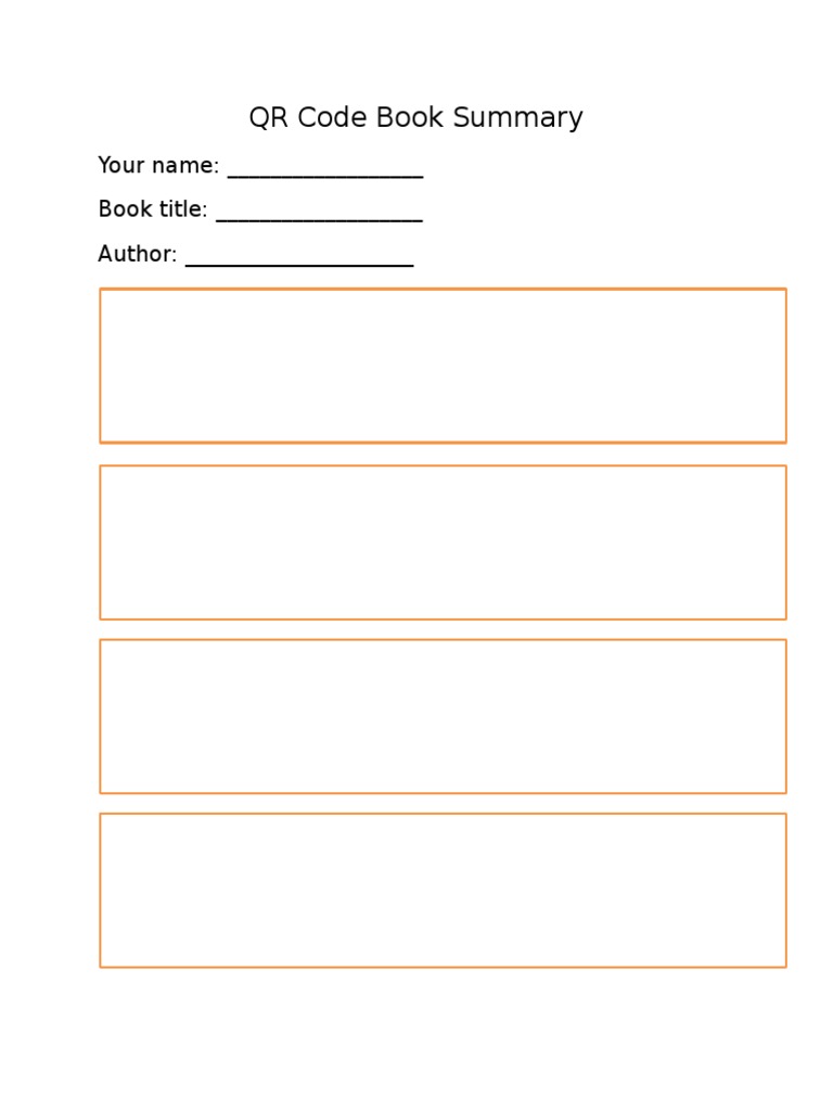QR Code Book Summary | PDF