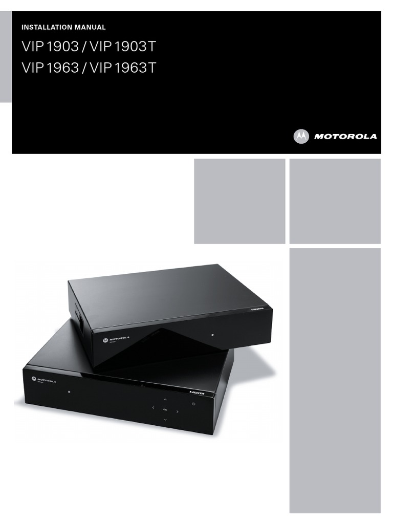 Vip1903 Manual | PDF | Set Top Box | Hdmi