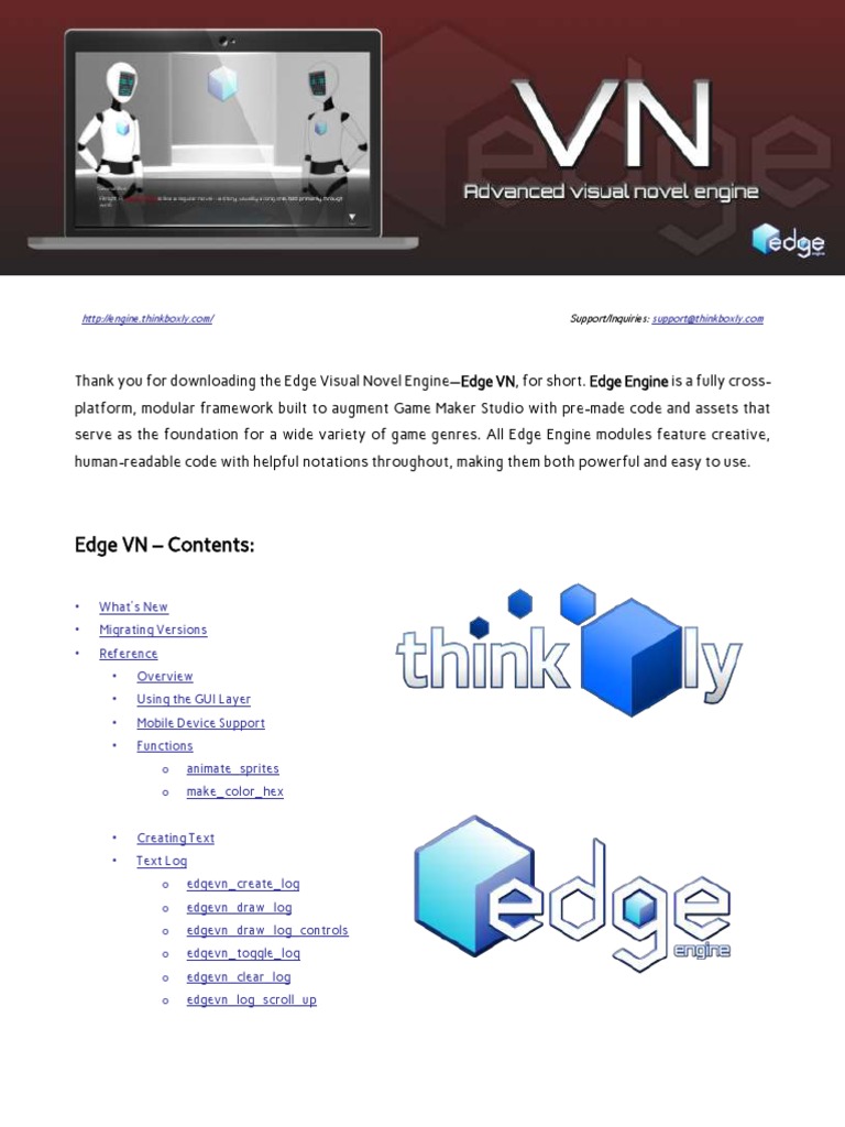 Edge VN Reference Guide | PDF | Graphical User Interfaces | Parameter (Computer Programming)