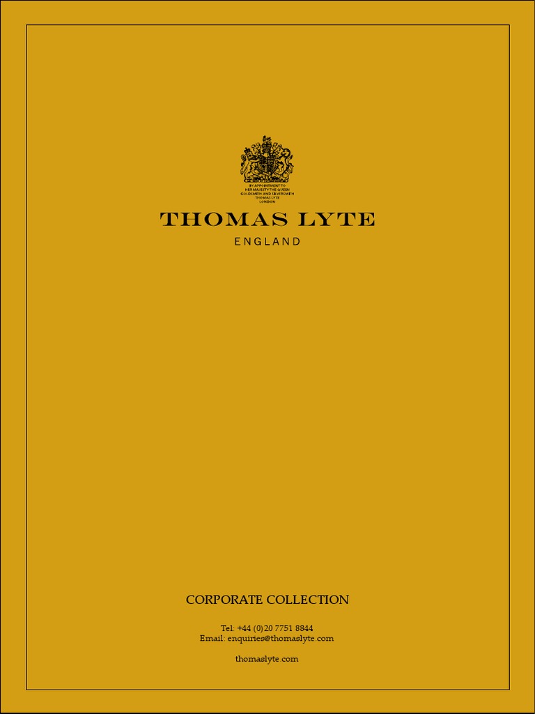 Thomas Lyte Corporate Gifts Brochure | PDF