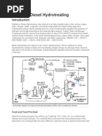 Diesel Hydrotreating Unit Overview | PDF | Oil Refinery | Petroleum