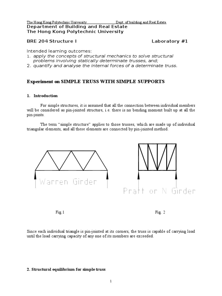 Test 1 Truss Test 2014 | PDF | Truss | Mechanics