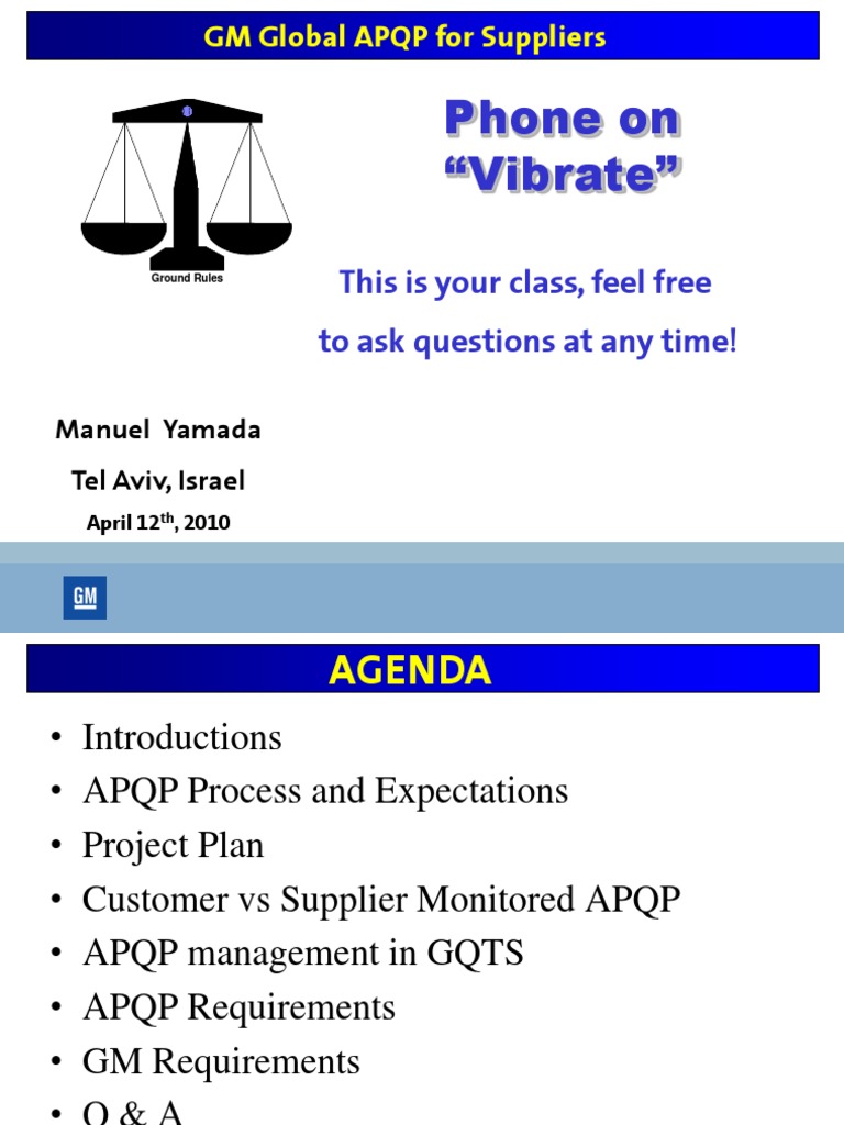 Apqp GM | PDF | Supply Chain | Educational Assessment