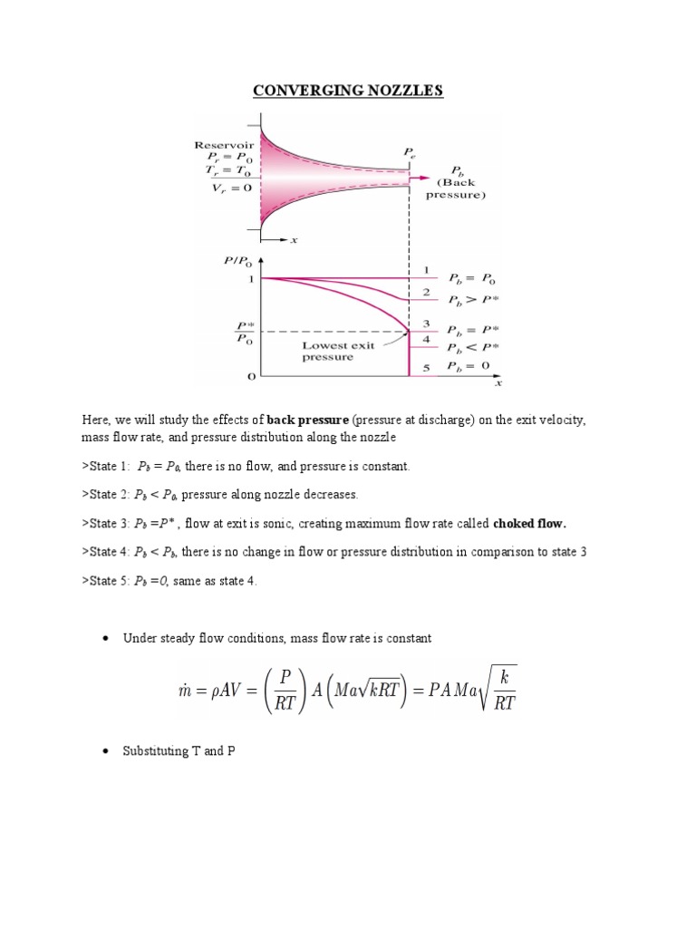 Converging Nozzles & Converging-Diverging Nozzles | PDF | Nozzle | Shock Wave